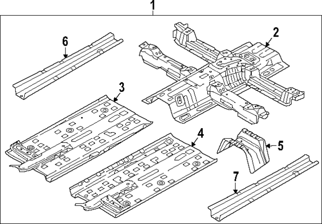 65130-AT000 - Floor Reinforced 2023-2024 Kia Niro | Kia.Parts Store