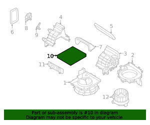 2017-2025 Subaru Cabin Air Filter 72880FL00A | OEM Parts Online