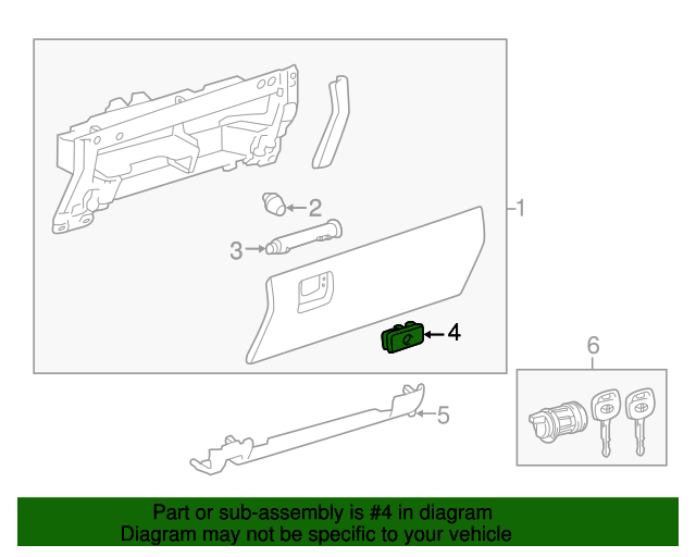 2013-2017 Toyota Lock Assembly 55560-06010-C0 | OEM Parts Online