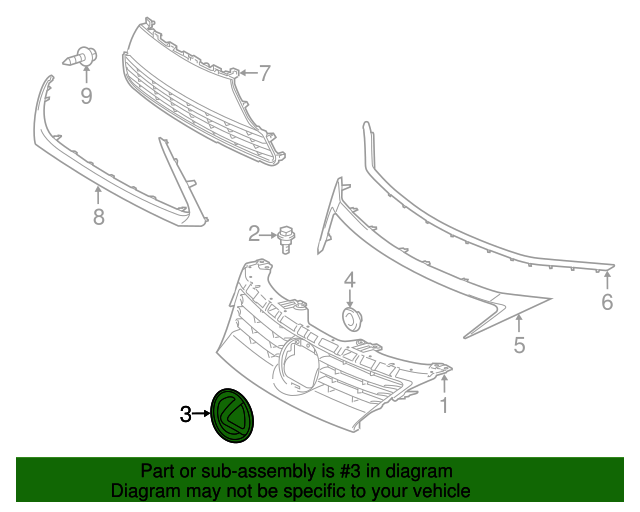 2013-2019 Lexus Emblem 90975-02126 | OEM Parts Online