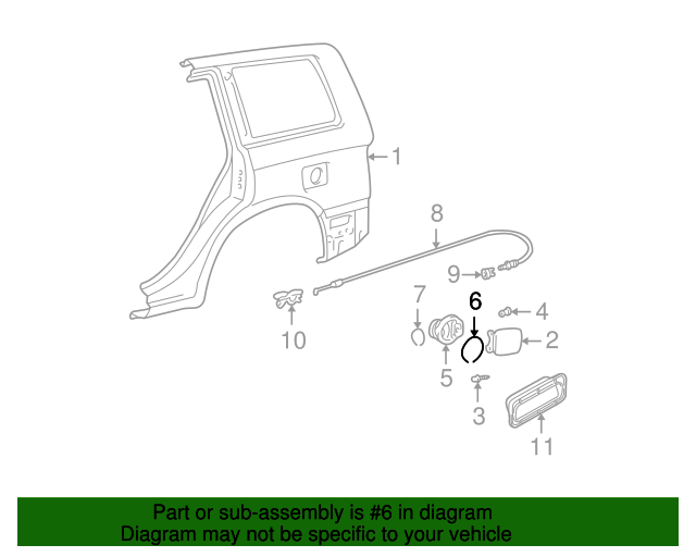 77391-33010 - Fuel Tank Filler Neck Retaining Ring - 2001-2013 Toyota ...