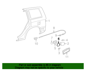 77391-33010 - Fuel Tank Filler Neck Retaining Ring - 2001-2013 Toyota ...