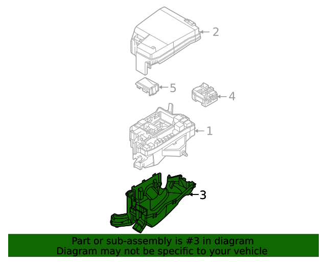 919B5-L0110 - Fuse and Relay Center Cover 2020-2022 Hyundai Sonata ...