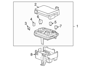 2010-2023 GM Engine Control Module Relay 13598347 | GM Parts Center