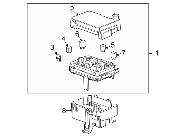 13598349 - Ignition Relay - 2010-2022 GM | parts.folsomchevy.com