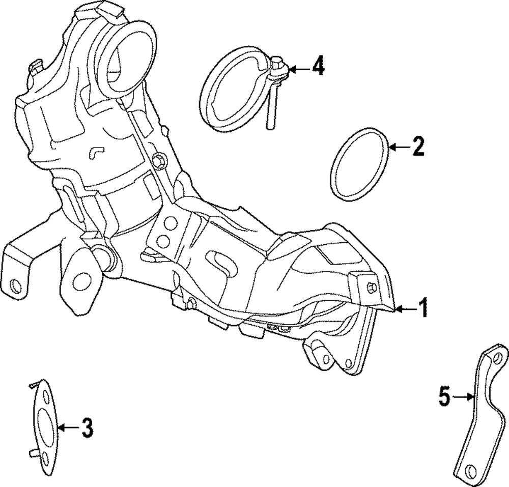 2021-2025 Nissan Rogue Exhaust Manifold Clamp 14464-6RC0A | QuirkParts