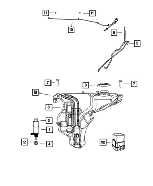 5116079AB - Windshield Washer Nozzle 2002-2020 Mopar | Mopar Wholesale ...