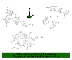 9J1-906-029-A - Solenoid Front Bracket 2020-2024 Porsche Taycan ...