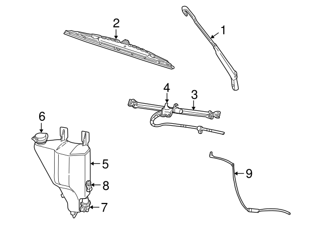 2002-2004 Dodge Wiper Linkage 68043386AC | TascaParts.com