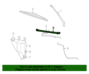 2002-2004 Dodge Wiper Linkage 68043386AC | TascaParts.com