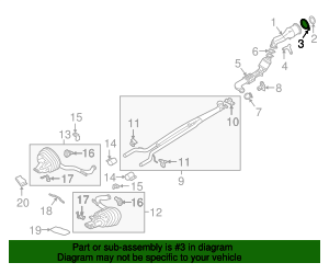 2017-2021 Porsche Catalytic Converter Clamp 9A7-253-725-10 | Porsche Marin