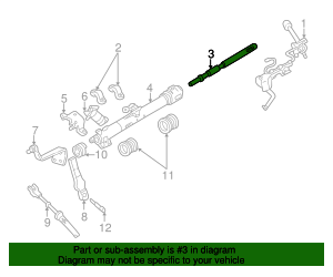 1992-2019 Ford OEM Upper Shaft F2UZ-3524-A | Ford Parts Center