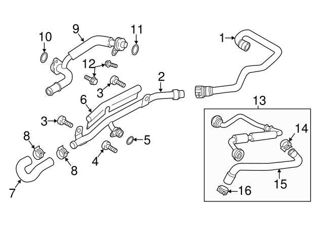 4G0-121-081-EP - Hose & Tube Assembly 2016-2018 Audi | Audi OEM Parts