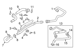 4G0-121-081-EP - Radiator Coolant Hose 2016-2018 Audi | AutoNation Parts