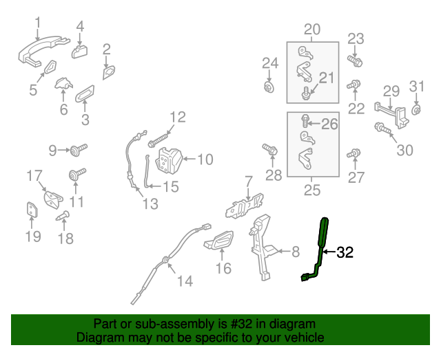 2013-2019 Ford Escape Keyless Lock Pad CJ5Z-14A626-AD | Blue Springs ...