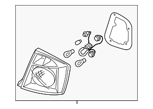 92402-2F220 - Tail Lamp Assembly - 2005-2009 Kia Spectra5 | Kia Auto Parts