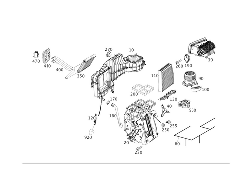 Heater and Evaporator Housing with Blower and Wiring Harness for 2017 ...