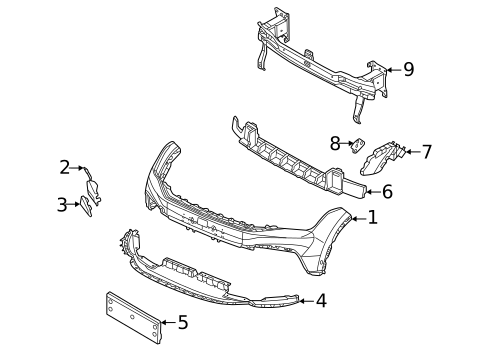Bumper & Components - Front for 2022 Volkswagen Tiguan | OEM Parts Online