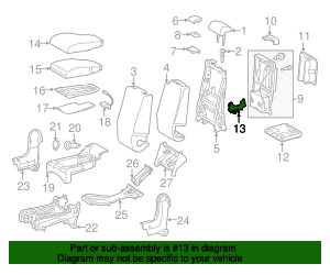 2007-2021 Toyota Tundra Recline Cover 71876-0C100-C0 | Toyota Parts