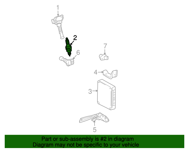 2014-2016 Toyota Tacoma Spark Plug 90919-01266 | Toyota Parts Express