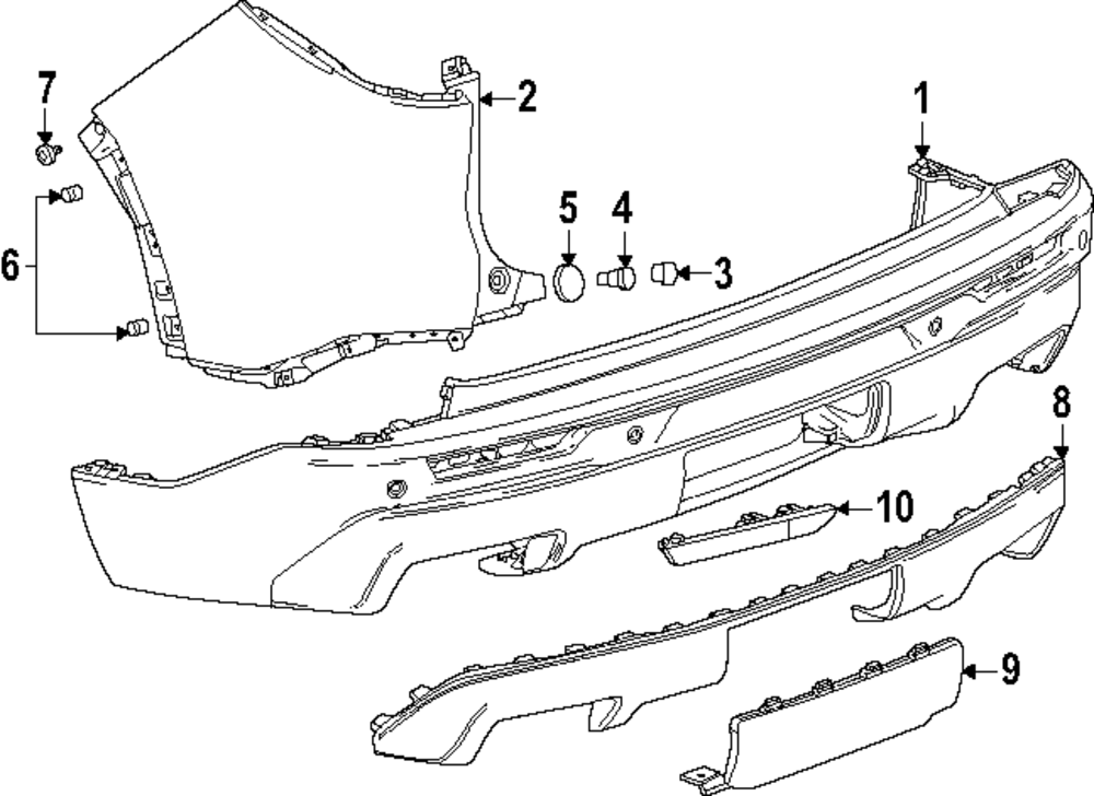 2024-2025 GMC Acadia Bumper Cover 26604659 | GM Parts Center
