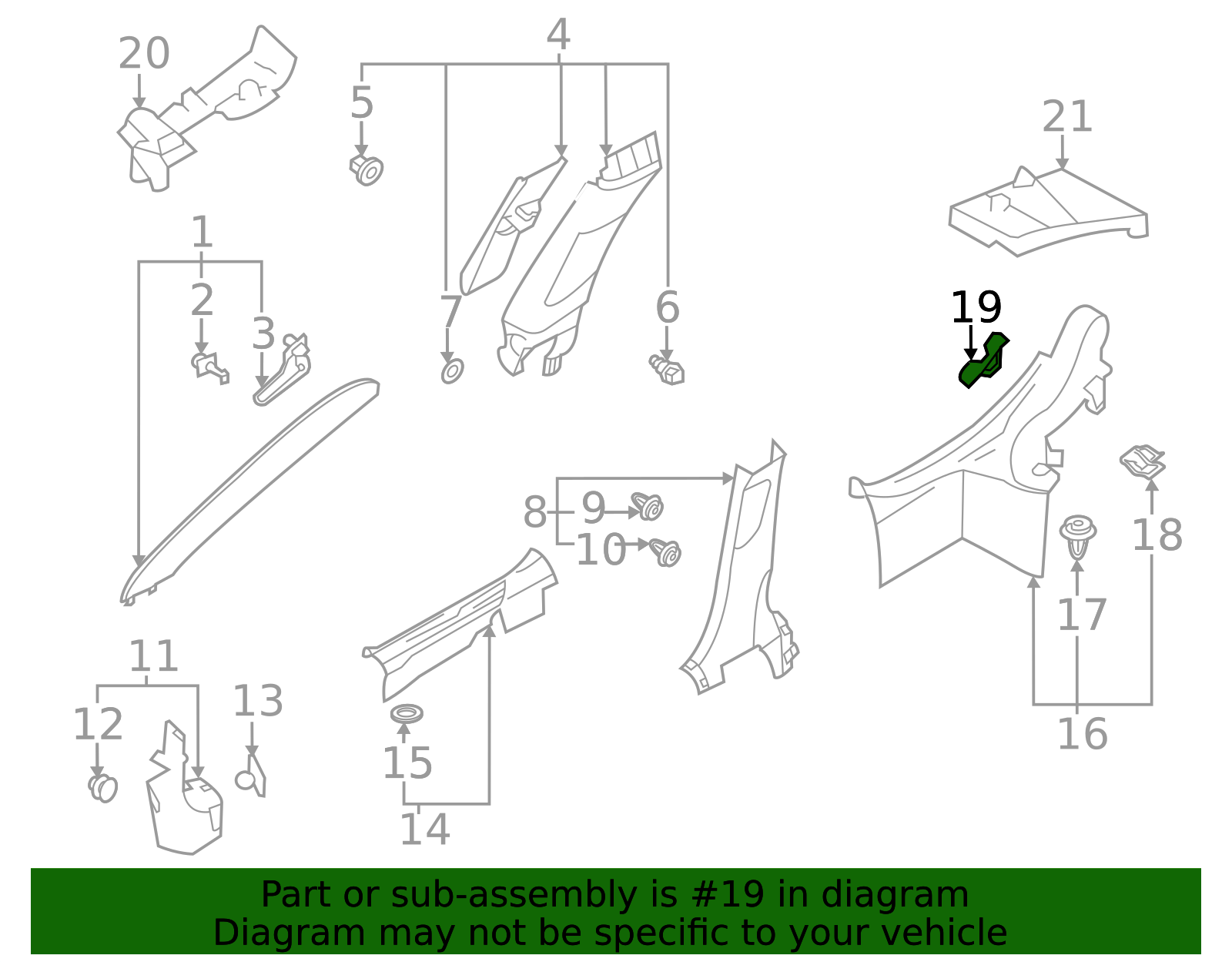 2015-2025 Subaru Striker Cover 94053AL10A | Subaru Parts Guys