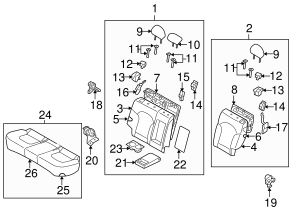 2010-2013 Hyundai Tucson Handle Bezel 89321-2S000-MBS | OEM Parts Online