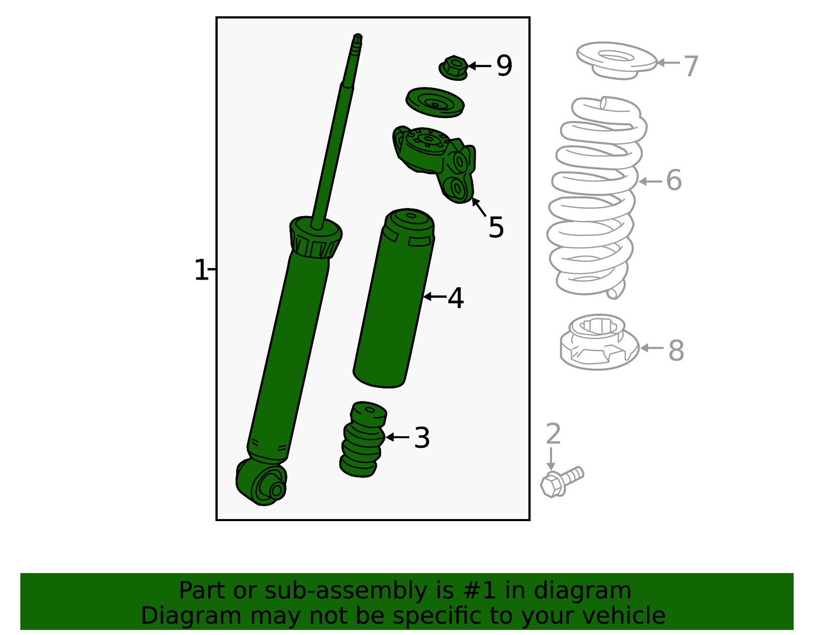2019-2024 Cadillac XT4 W (S)Absorber 85543489 GM | GMPartsDirect.com