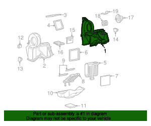 1996-2024 GM Auxiliary Heater Case 84228579 GM | GMPartsDirect.com