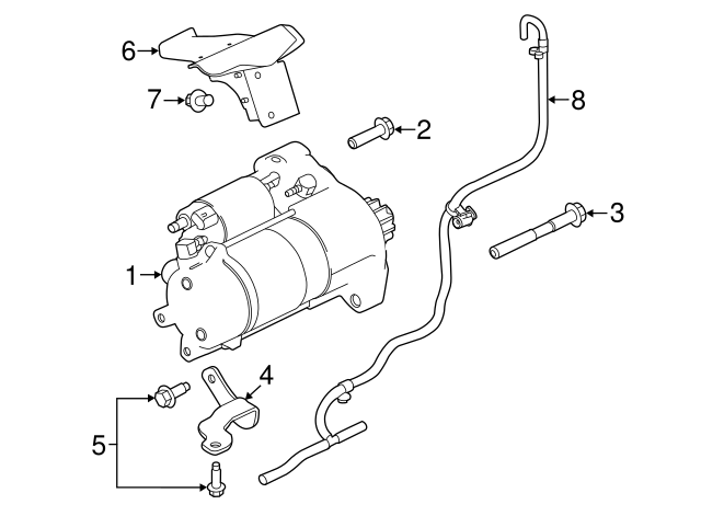 2015-2023 Land Rover Starter Motor LR079918 | AutoNationParts.com