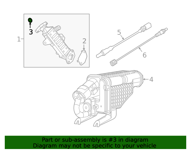 2018-2019 Jeep Wrangler Egr Cooler Seal 5281495AC | TascaParts.com