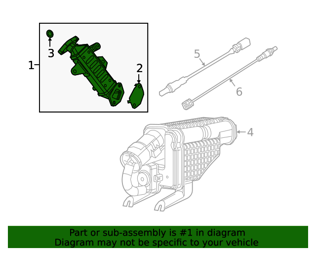 2018-2019 Jeep Wrangler Egr Cooler 5281546AA | TascaParts.com
