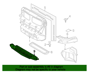 Genuine BMW 51-64-7-205-941 | Lower Duct | FREE Shipping on Most Orders ...
