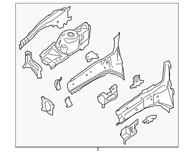 2014-2018 Ford Transit Connect Apron/Rail Assembly DV4Z-16055-J | OEM ...