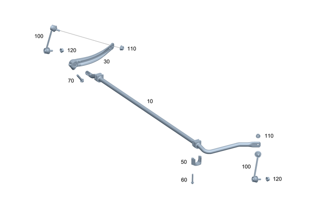 190-320-01-89 - Torsion Bar Linkage 2018-2021 Mercedes-Benz | Mercedes ...