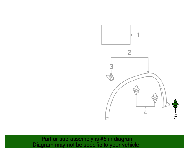 2016-2023 Lexus Wheel Opening Molding Retainer 90467-08205 | LexusOfKendall