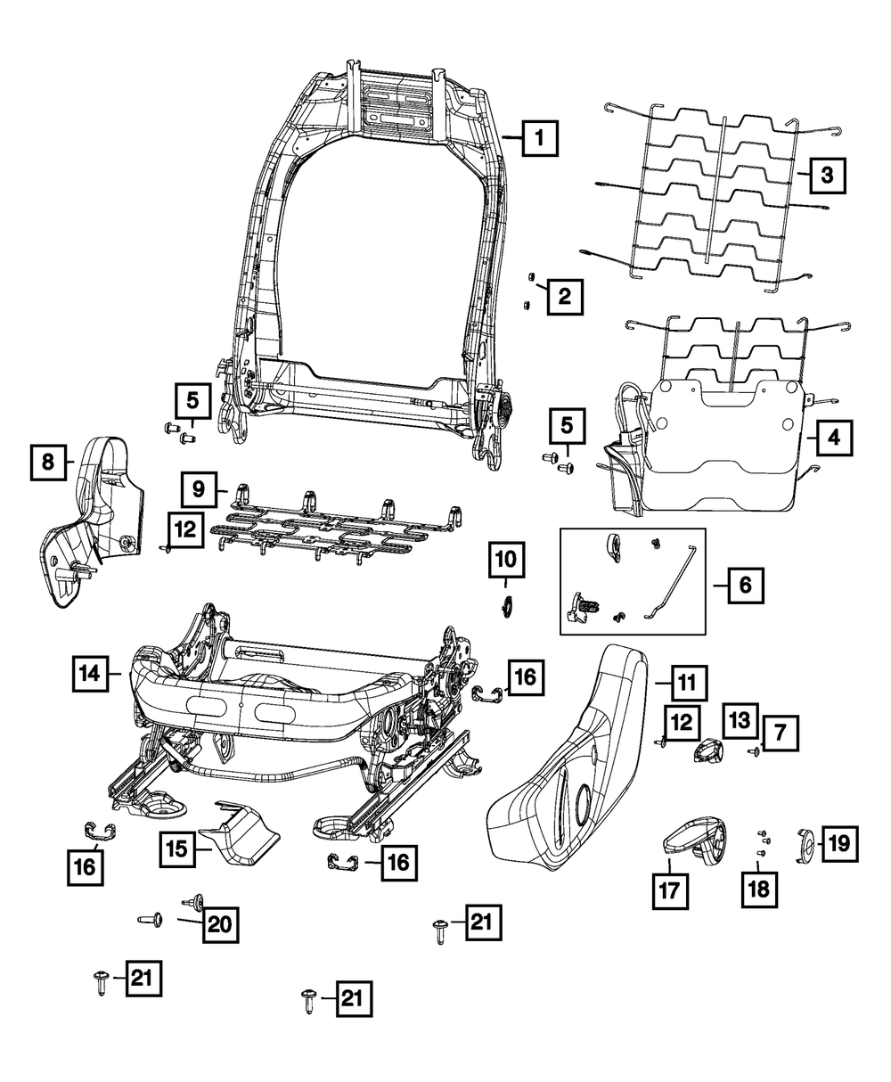 2017-2025 Jeep Compass Front Seat Shield 5UN67DX9AD | Miracle Mopar