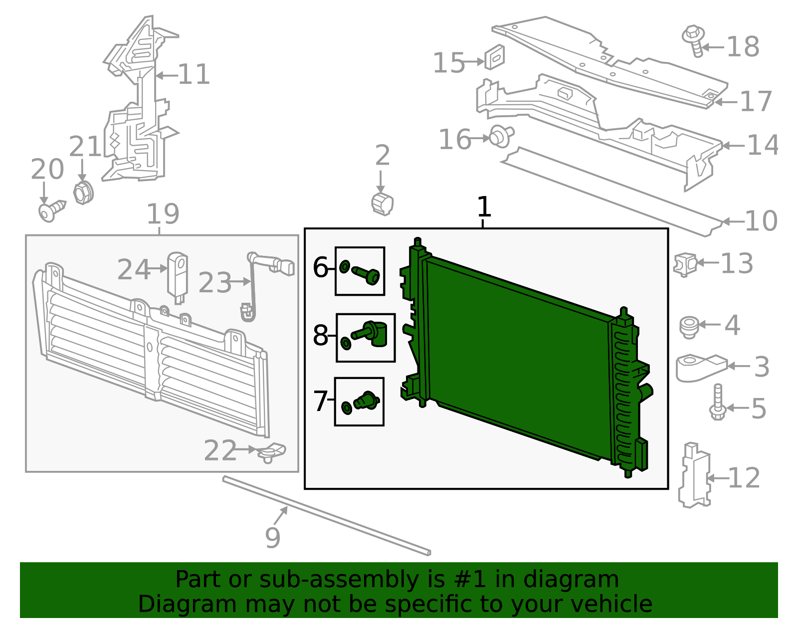 39116554 - Radiator 2017-2019 Chevrolet Cruze | GMPartsNow