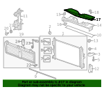 2016-2019 Chevrolet Cruze Radiator Air Upper Deflector 39026959 GM ...