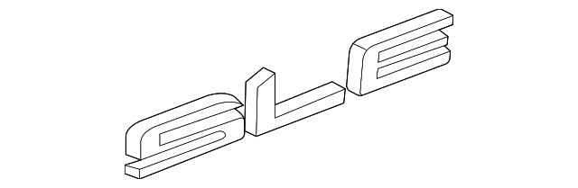 2019-2022 GMC Endgate Trim Level Name Plate 23400414 | GMPartsDirect.com