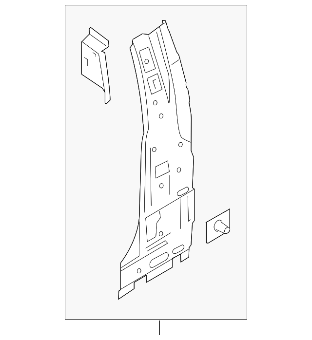 Genuine OEM Ford Part - Inner Lock Pillar FL3Z-1540476-A | Genuine OEM ...