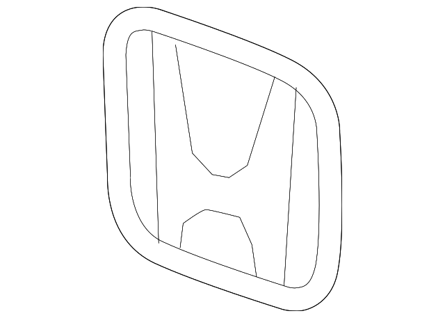 2017-2019 Honda Civic Emblem, Front (H) 75700-TGH-A01 | HondaPartsHQ