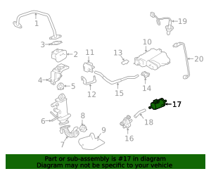 2019-2020 Nissan Altima Vacuum Tank 14958-6CA0A | QuirkParts