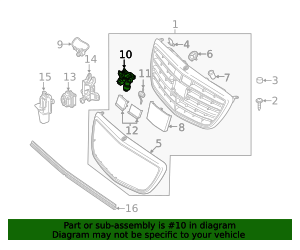 222-750-07-00 - Front Camera Actuator 2018-2020 Mercedes-Benz ...