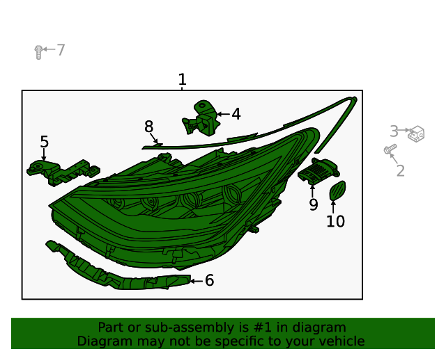 92102-L0200 - Headlight Assembly 2020-2023 Hyundai Sonata ...