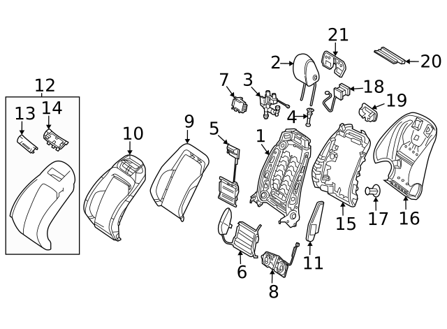 213-900-76-05 - Power Seat Control Module 2018-2020 Mercedes-Benz ...