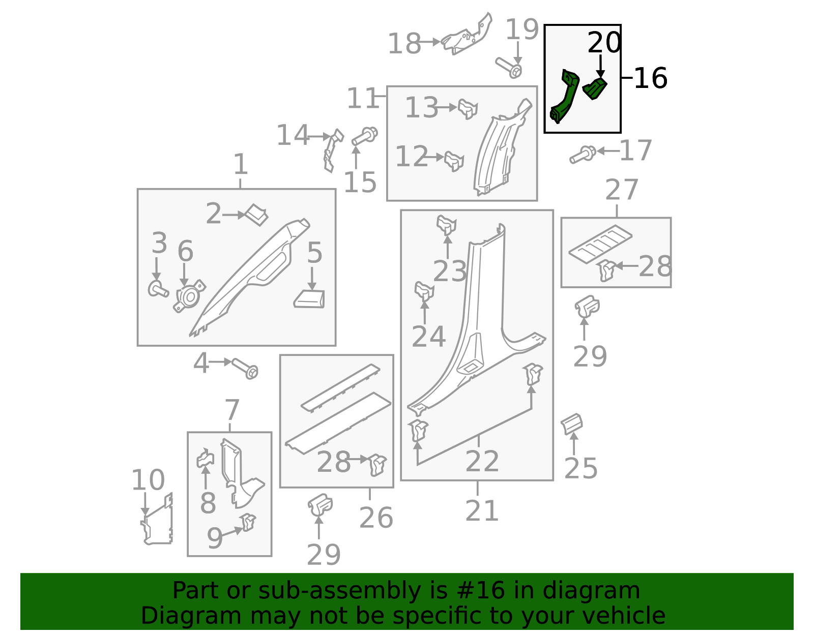 KL3Z-1631407-AA - 2019-2022 Ford - Interior Grab Bar | My Ford Parts