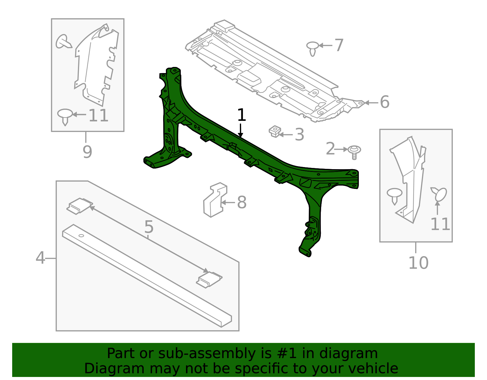 ml3z16138a - High-Quality Radiator Support for 2015-2025 Ford ...