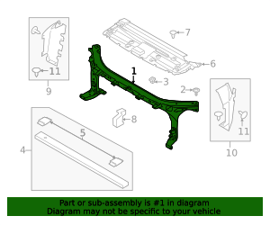 2015-2025 Ford Radiator Support ML3Z-16138-A | OEM Parts Online