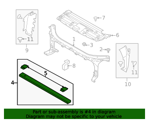 ML3Z-16139-A - Lower Tie Bar 2021-2025 Ford F-150 | Ford Parts Direct